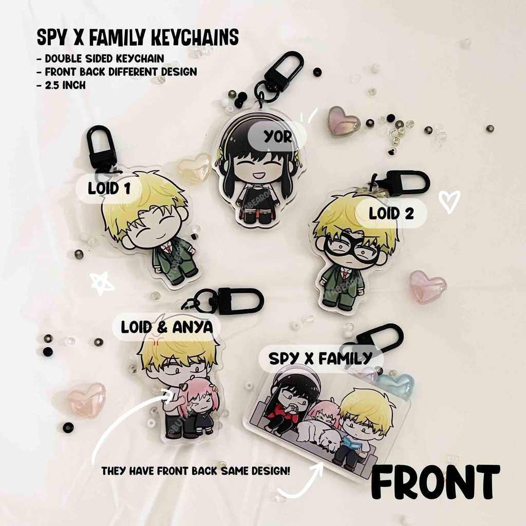Spy X Family Keychains (Anya Forger) (Loid Forger) (Yor Forger) (damian ...