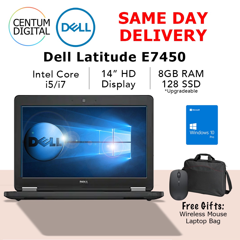 Refurbished Tip Top Condition Dell Latitude E7450 i5 Core 8GB RAM 256 ...