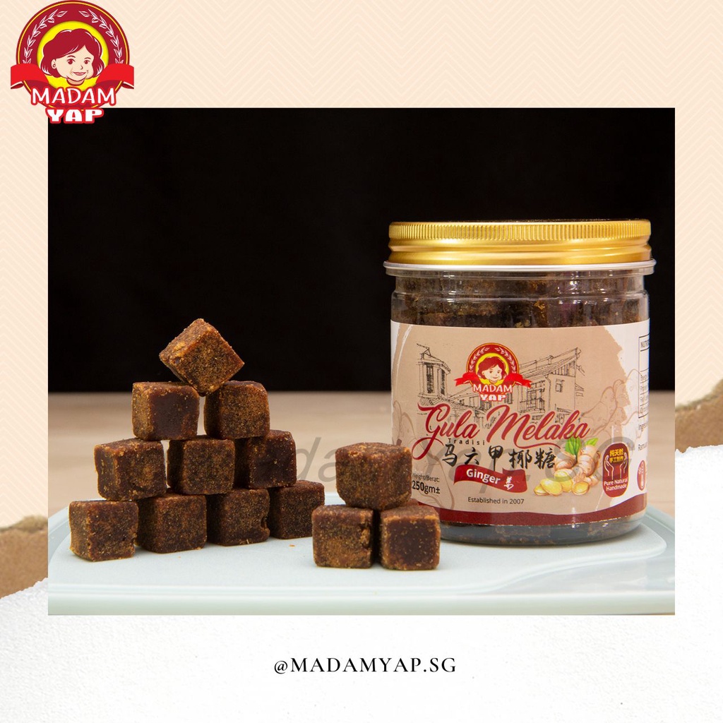 MADAM YAP's 100% Pure Cubed Gula Melaka (Ginger) | Palm Sugar ...