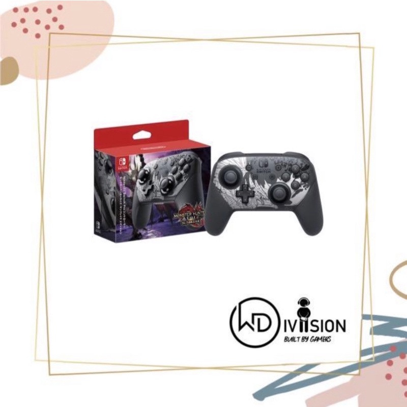 Nintendo Switch Pro Controller - Monster Hunter Rise Sunbreak Edition ...
