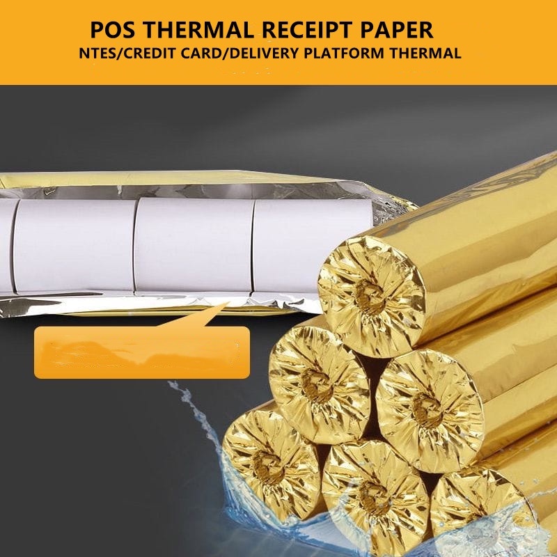 Thermal Coreless Paper Roll 57mm x 40mm Receipt Roll For Grab Order ...