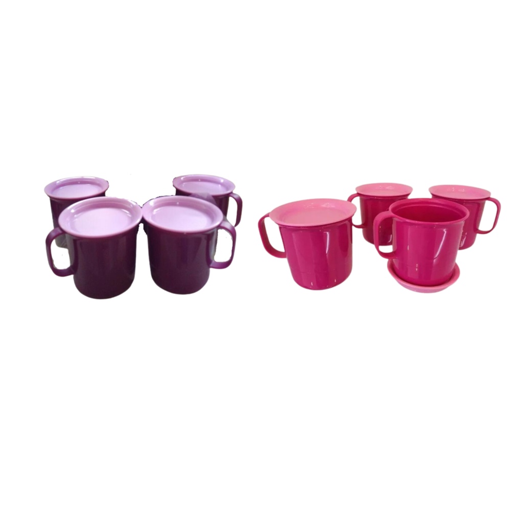 Tupperware Preludio Mugs ( Purple / Pink ) 350ml | Shopee Singapore