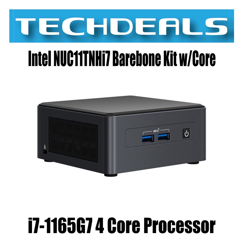 Intel NUC11TNHi7 Barebone Kit w/Core i7 11th Gen i7-1165G7 4 Core ...
