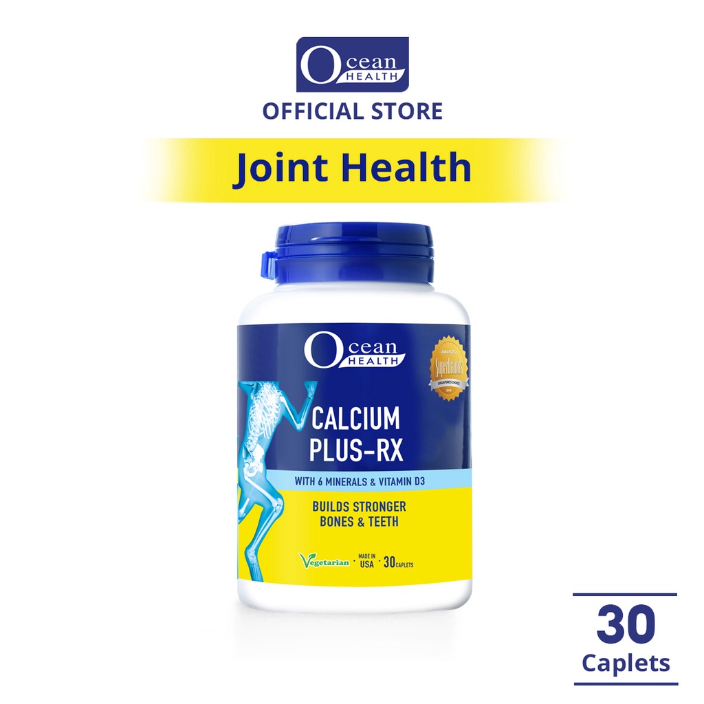 Calcium Plus-RX (60s)- Ocean Health (Builds Strong Bones | With Vit D3 ...