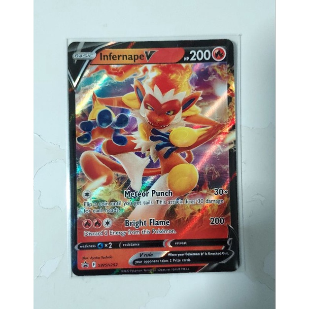 Pokemon infernape V promo swsh252 card | Shopee Singapore