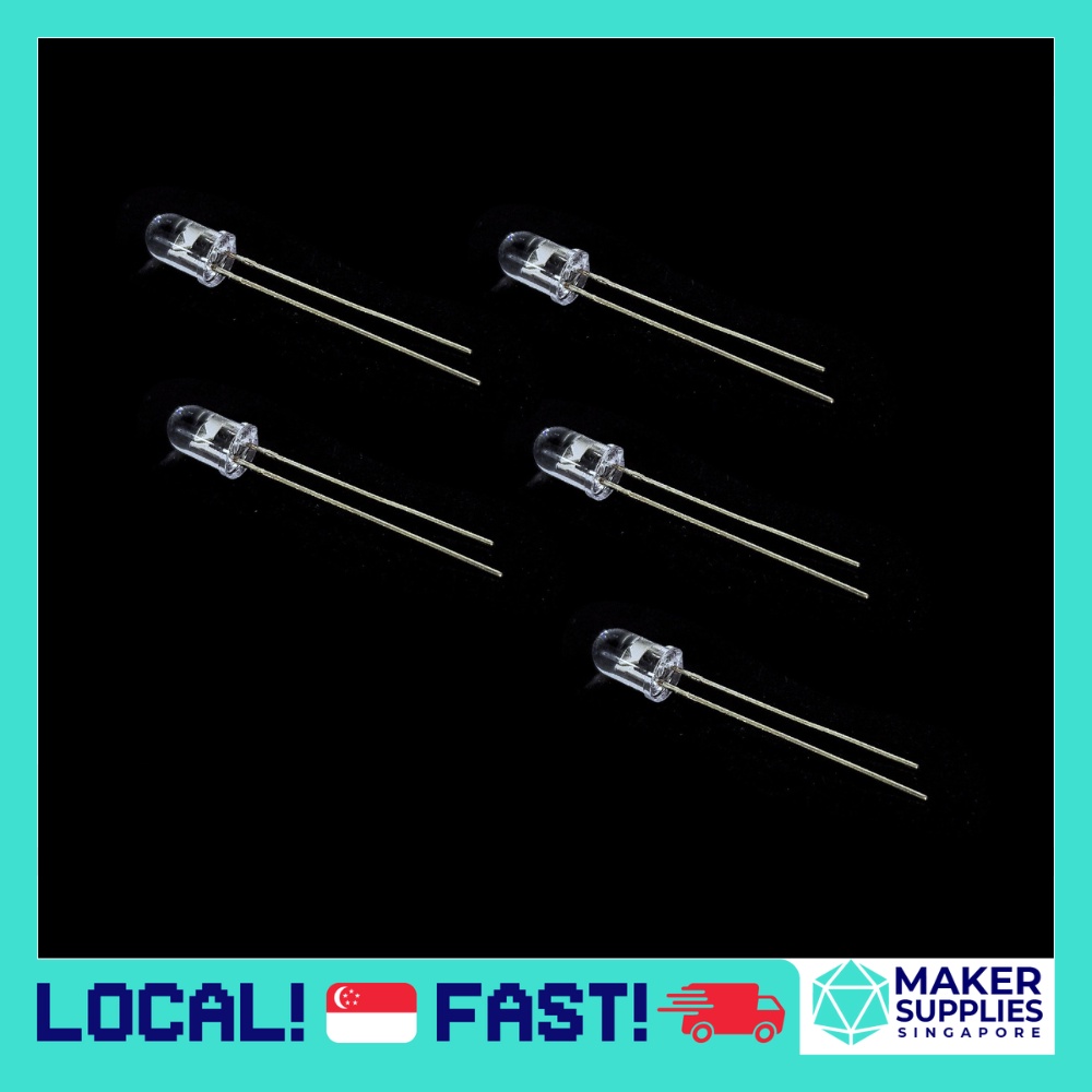 5pcs 5mm Infrared IR LED (Set of 5 pieces) | Shopee Singapore
