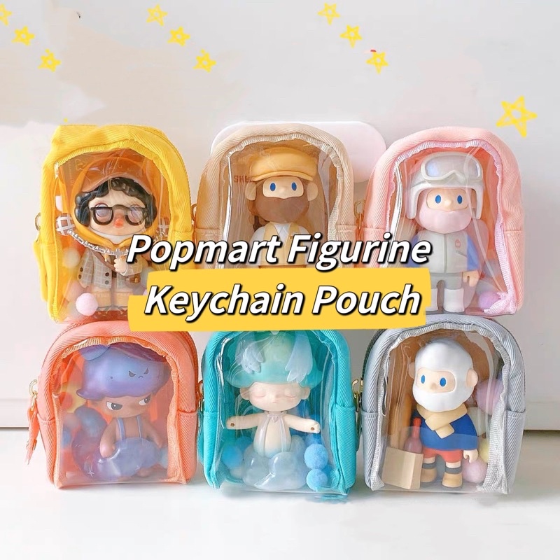 [SG READY STOCK] Popmart Blind Box Figurine Clear PVC Keychain Pouch ...