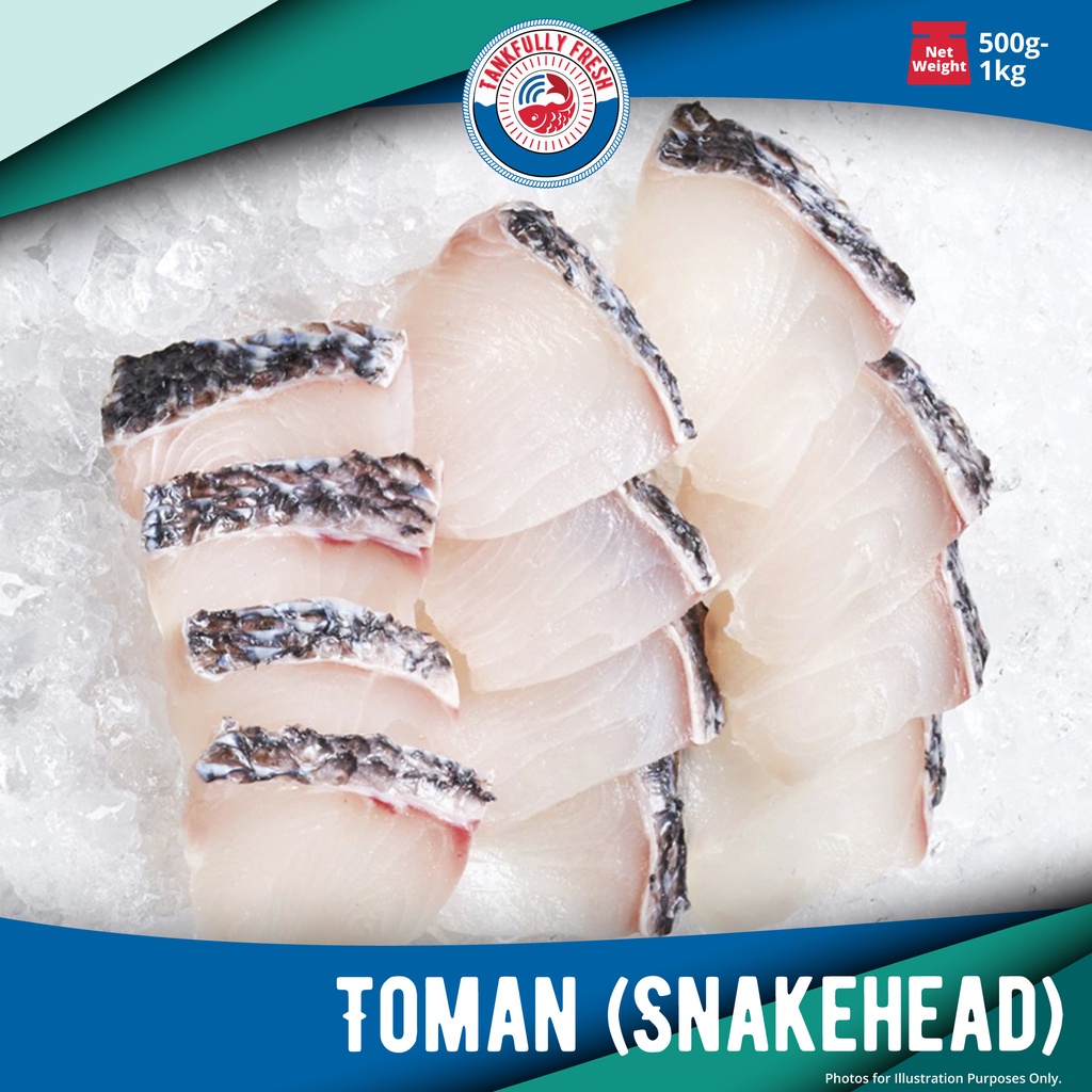 [Tankfully Fresh] New Toman/Snakehead Slice 生鱼片 (500g/1kg) | Shopee ...