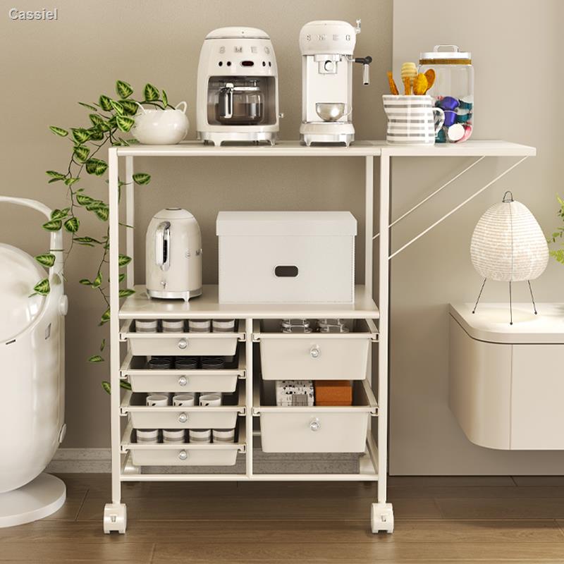 Mobile sideboard cupboard household multi-function locker microwave ...