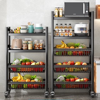 [SG STOCK] foldable kitchen storage rack 3 / 4 / 5 foldable storage ...