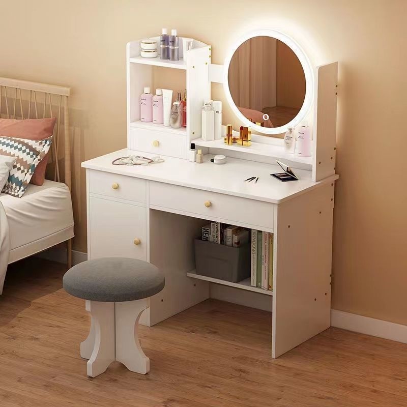 Dressing Table Bedroom Nordic Dressing Table Locker One-piece Dresser ...