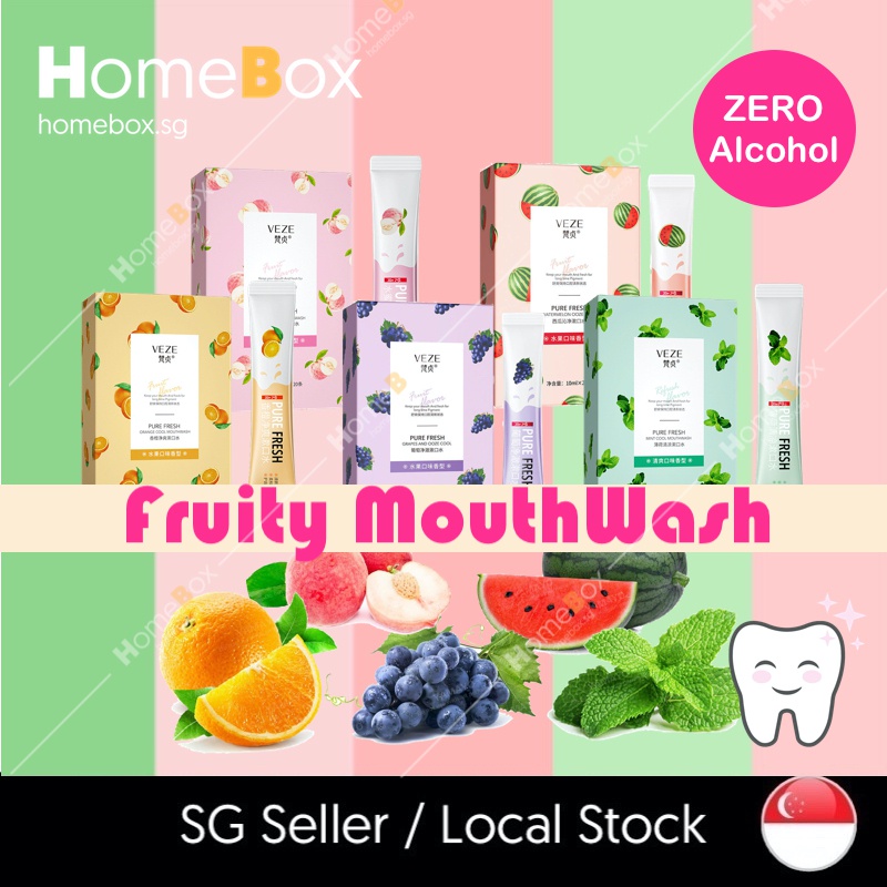 HomeBox 🇸🇬 Portable Mouthwash Stick Disposable Travel Sachet Mouth Wash ...