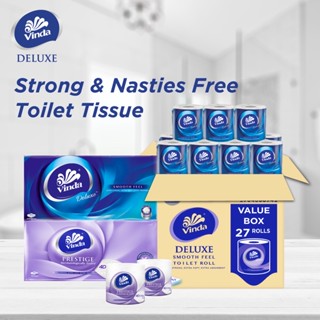 Vinda Deluxe Smooth Feel Toilet Tissue 3 Ply (16 Rolls) | Shopee Singapore