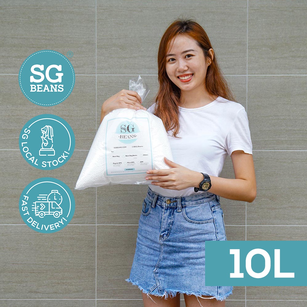 10l Quality Eps Bean Bag Beans Beanbag Refill Filling Beads