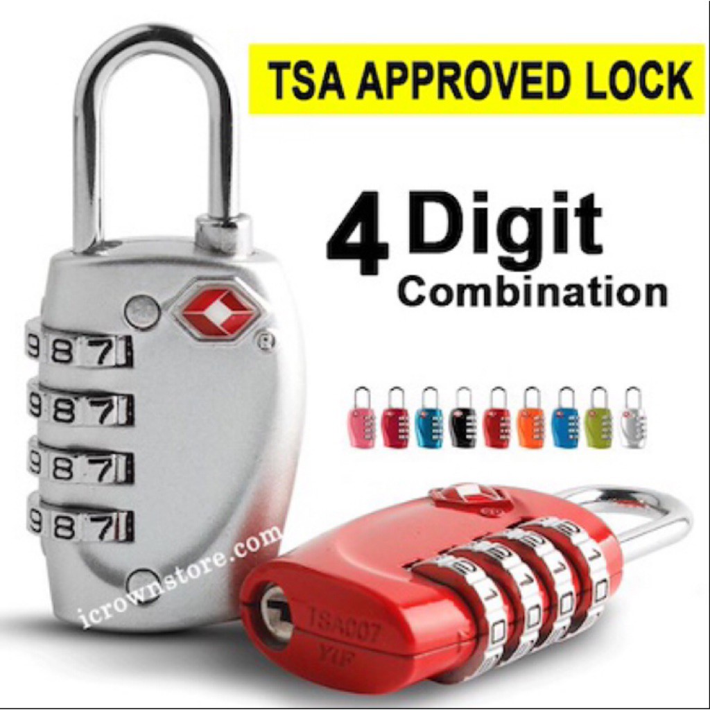 4 Digit Combination TSA Lock | Shopee Singapore