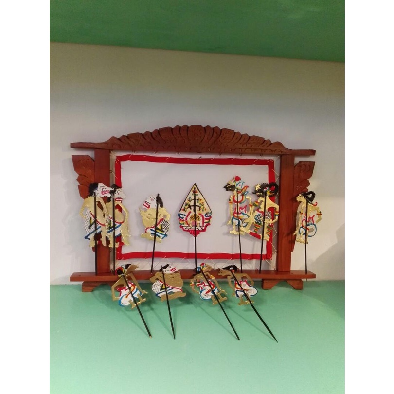 Wall Display E467 - Hanging Shadow Wayang Kulit Theater Set | Shopee ...