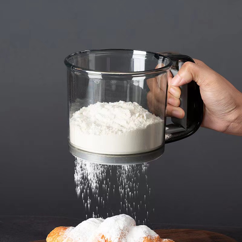 Baking Sieve Multi-function Hand-held Manual Flour Cup | Shopee Singapore