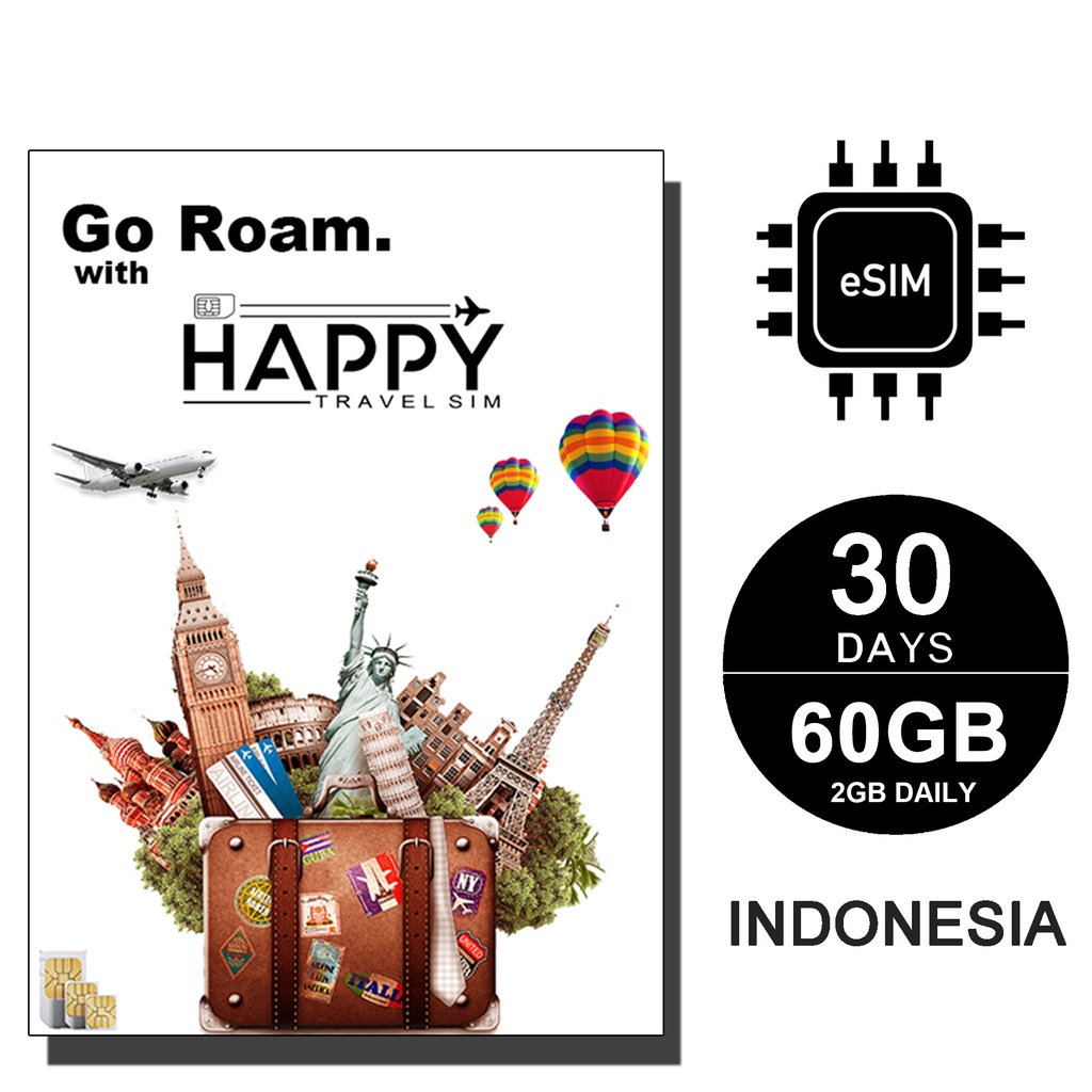 eSim indonesia travel sim,indonesia travel sim | Shopee Singapore
