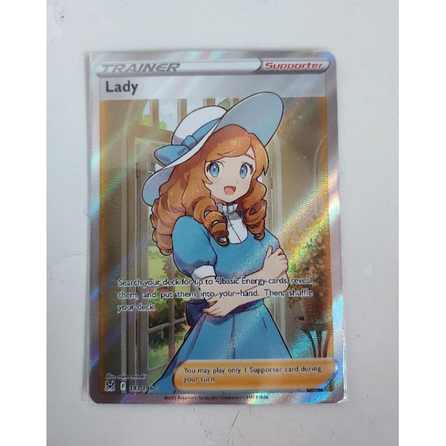 Pokemon lady full art trainer supporter lost origin card | Shopee Singapore