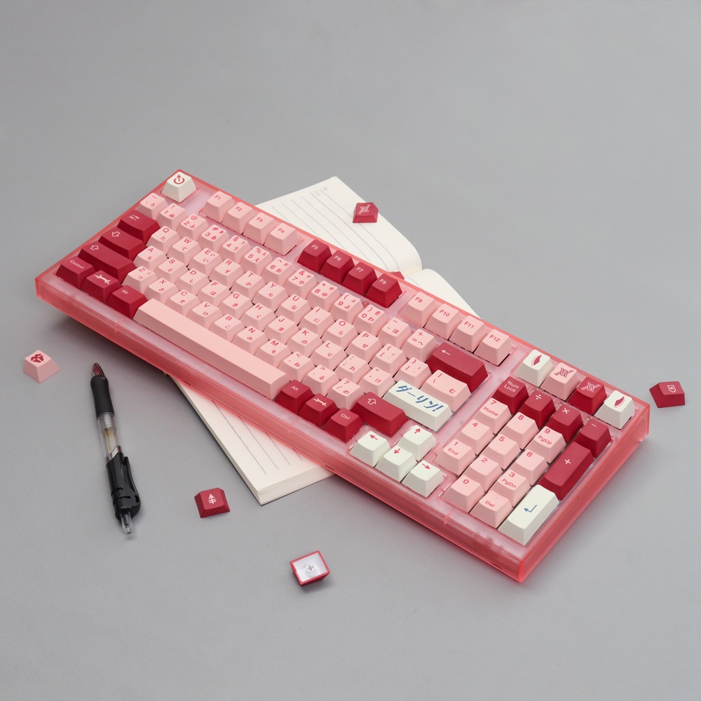 [Keycap Set] PBT Darling 128 Keys Cherry Profile Sublimation Keycaps ...