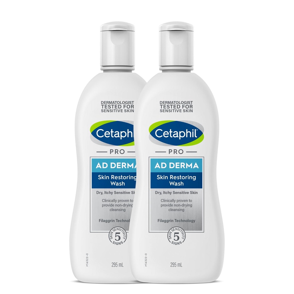 Cetaphil PRO AD Body WASH 295mlx2 Bundle Pack | Shopee Singapore