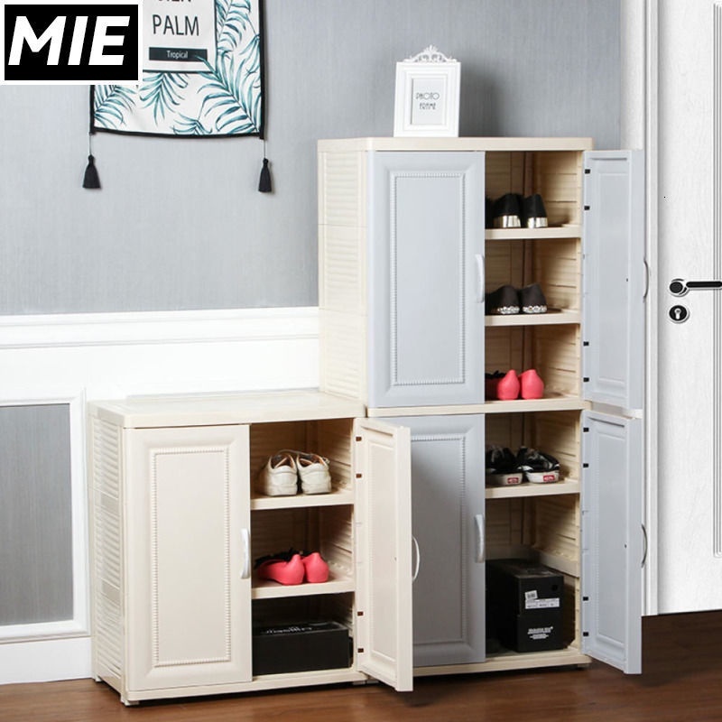 Simple Shoe Cabinet Large Capacity Multi-layer Plastic Finishing ...
