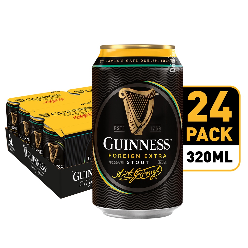 Guinness Foreign Extra Stout Can 320ml (Pack of 24) | Shopee Singapore