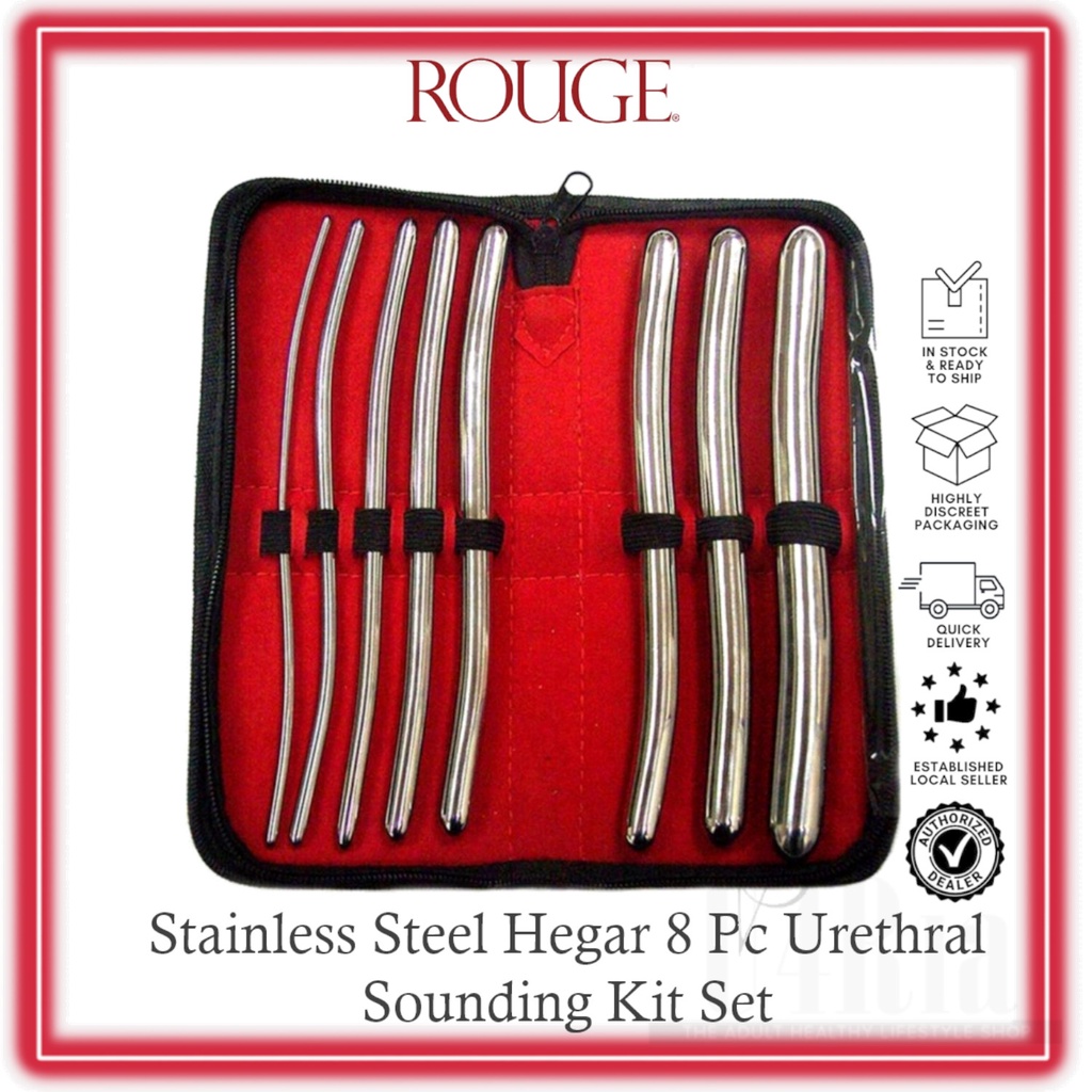 Rouge Stainless Steel Hegar 8 pc Urethral Sounding Kit Set | Shopee ...