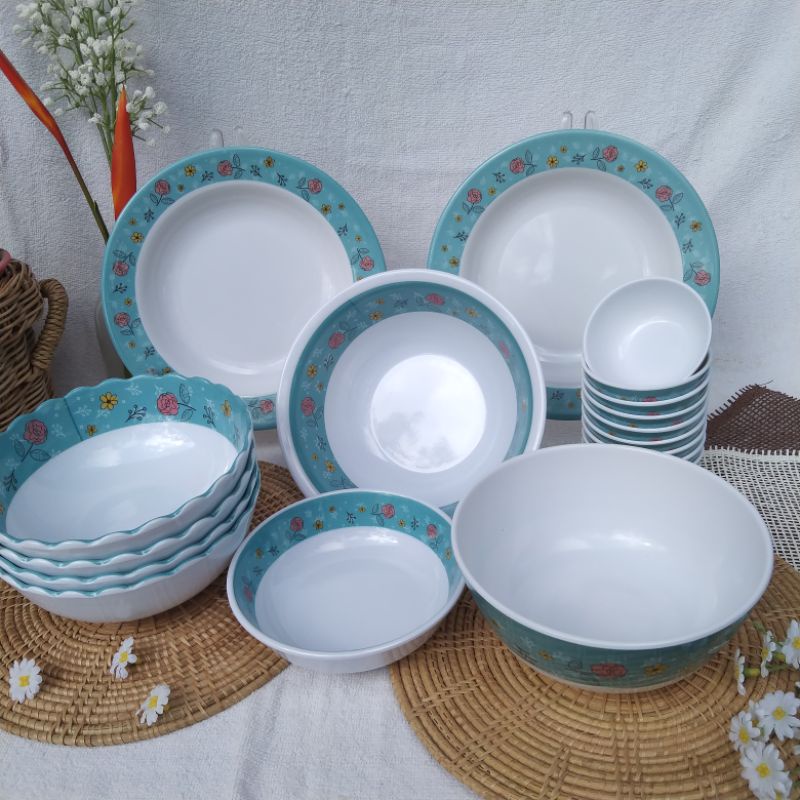 Real Melamine Plate Set Thick Beautiful Pattern (Sold Separately ...