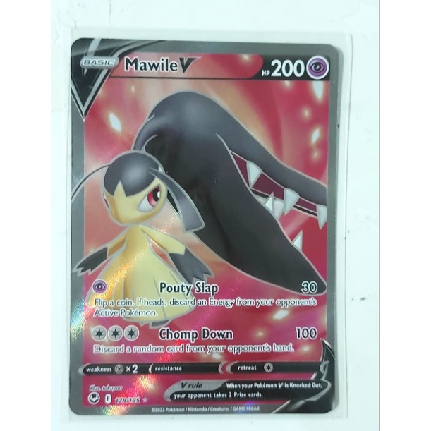 Pokemon mawile V full art silver tempest card | Shopee Singapore