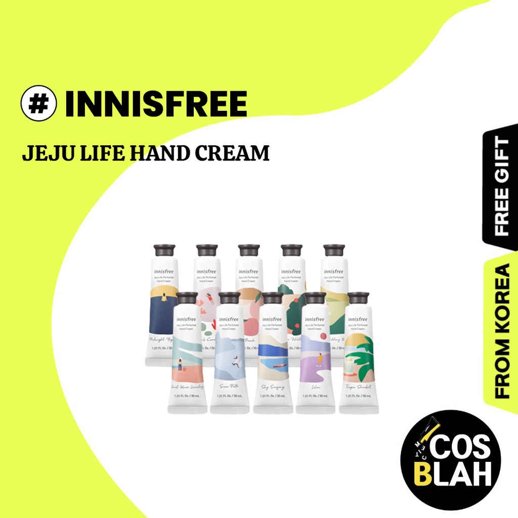 [Innisfree]Jeju Life Hand Cream 30ml (10 Types) - Hand Care Lotion ...