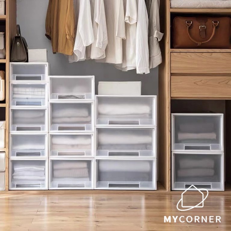 MyCorner SG Stock | Wardrobe Storage Box Stackable Storage Drawers ...