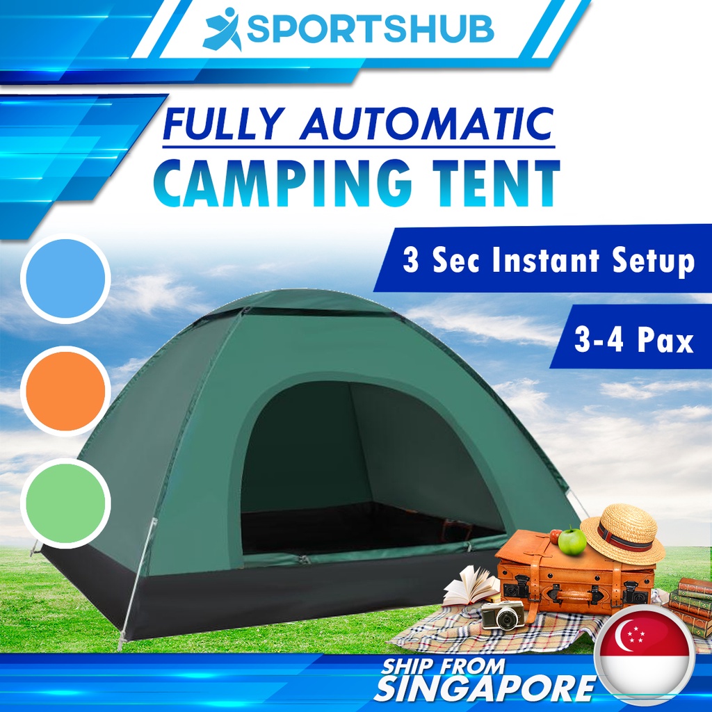 Camping Tent Instant Open Setup Automatic Pop Up Foldable Portable ...
