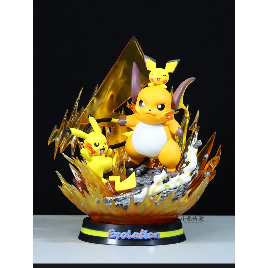 25cm Pokemon Eevee Anime Figure Mewtwo Raichu Charizard Dragonite ...