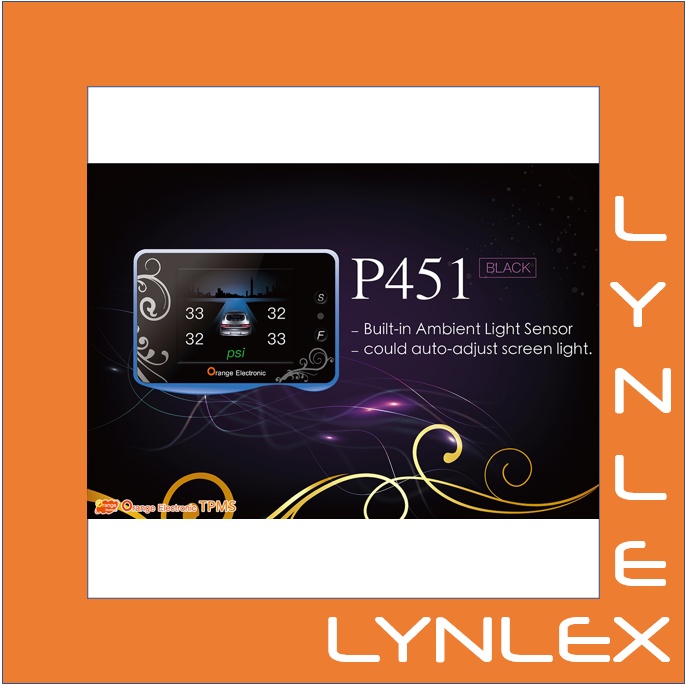 Orange P451 TPMS OTO Wireless Auto-Locate Tire Pressure Monitoring ...