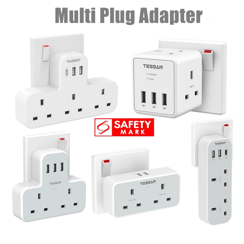 TESSAN Travel Plug Adapter, Online Shop | Shopee Singapore