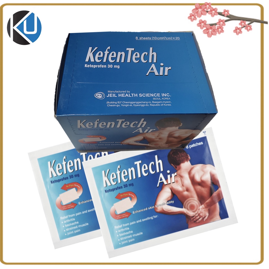 Box Kefentech Air (20 x 8 Patches) - Pain relief patches from Korea ...