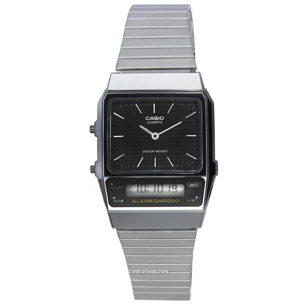 Casio Vintage Analog Digital Black Dial Quartz AQ-800E-1A AQ800E-1 ...
