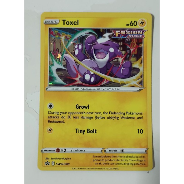 Pokemon swsh209 toxel promo card | Shopee Singapore
