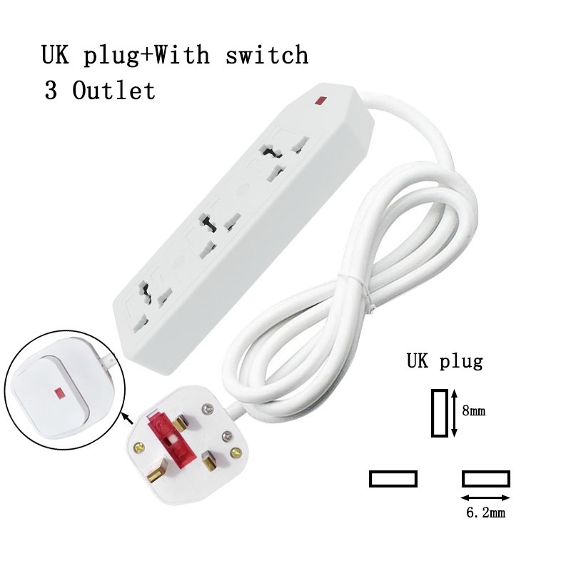 Travel Adapter Uk Plug Socket Universal Ac Outlet Power Strip Multi ...