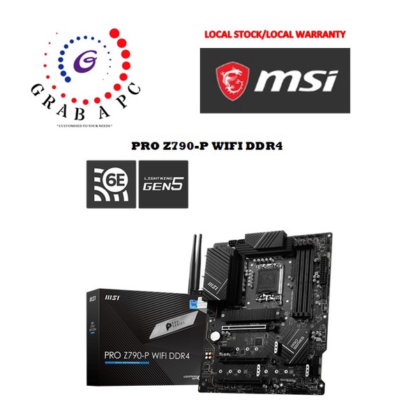 MSI PRO Z790-P WIFI DDR4 MOTHERBOARD | Shopee Singapore