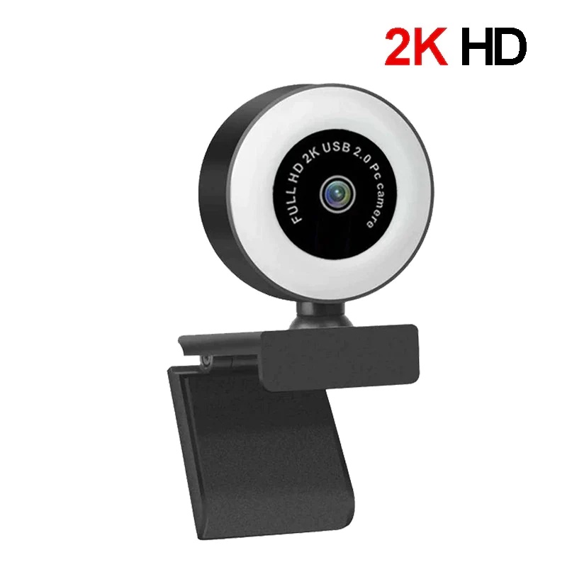 [SG Seller Ready Stock] Full 2K HD Webcam with Beauty Light Mountable ...