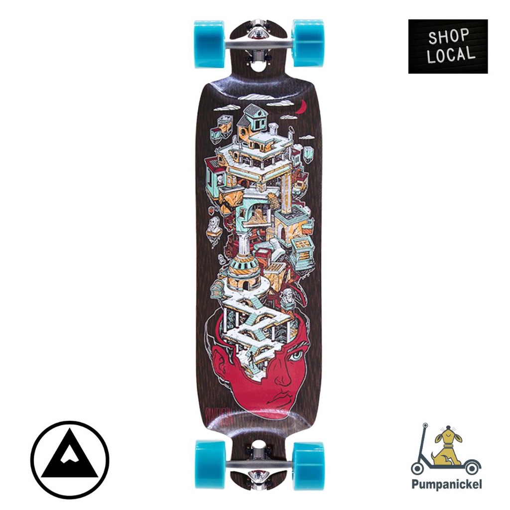 Pantheon Longboard Nexus - Double Drop Through Complete Longboard for ...