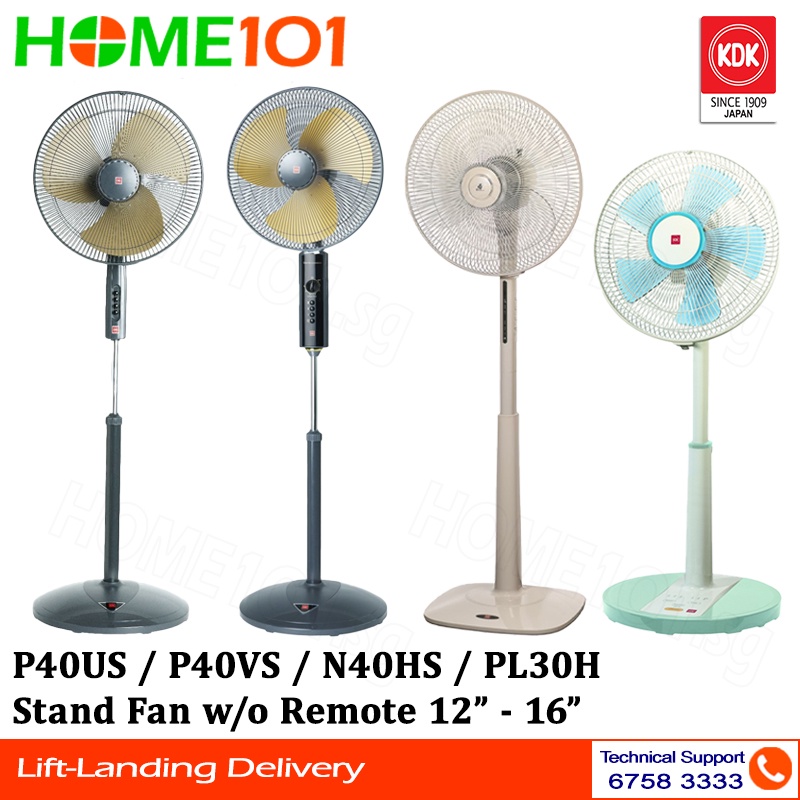 KDK Stand Fan without Remote Control 12" - 16" P40US / P40VS / N40HS ...