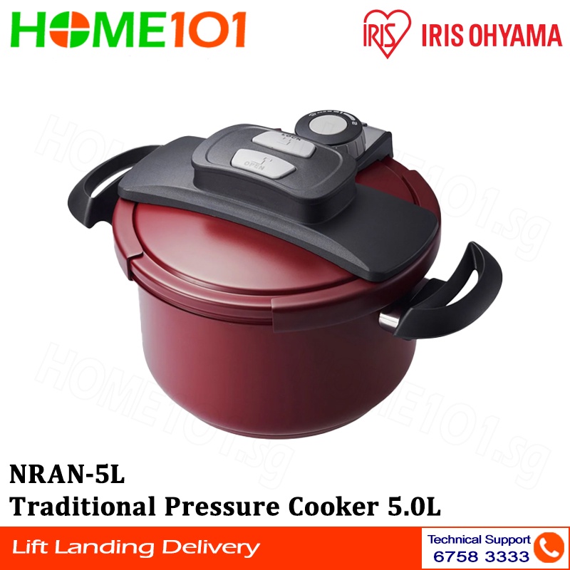 Iris Ohyama Traditional Pressure Cooker 5.0L NRAN-5L | Shopee Singapore