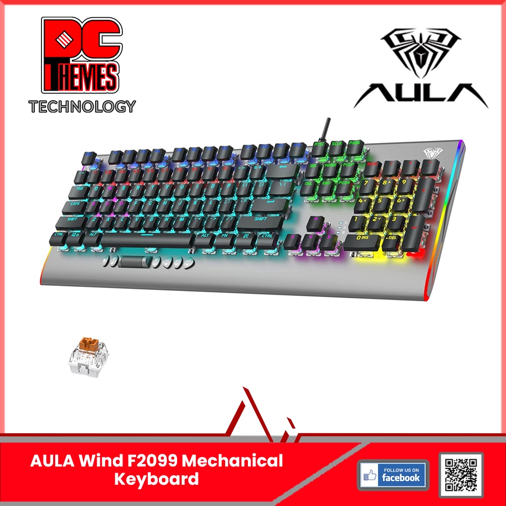 AULA Wind F2099 Mechanical Keyboard | Shopee Singapore