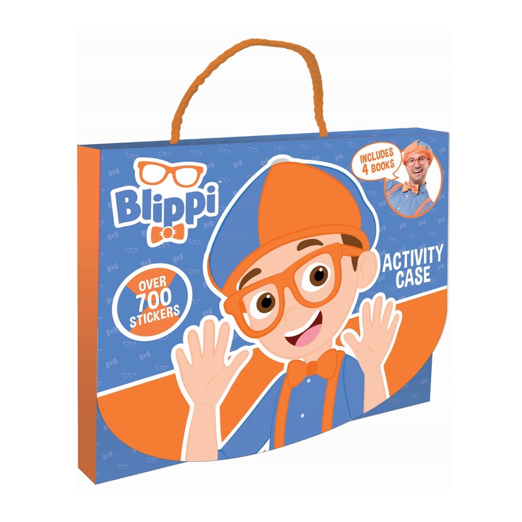 Blippi Activity Case Book Gift Set with 4 Colouring & Activity Books ...