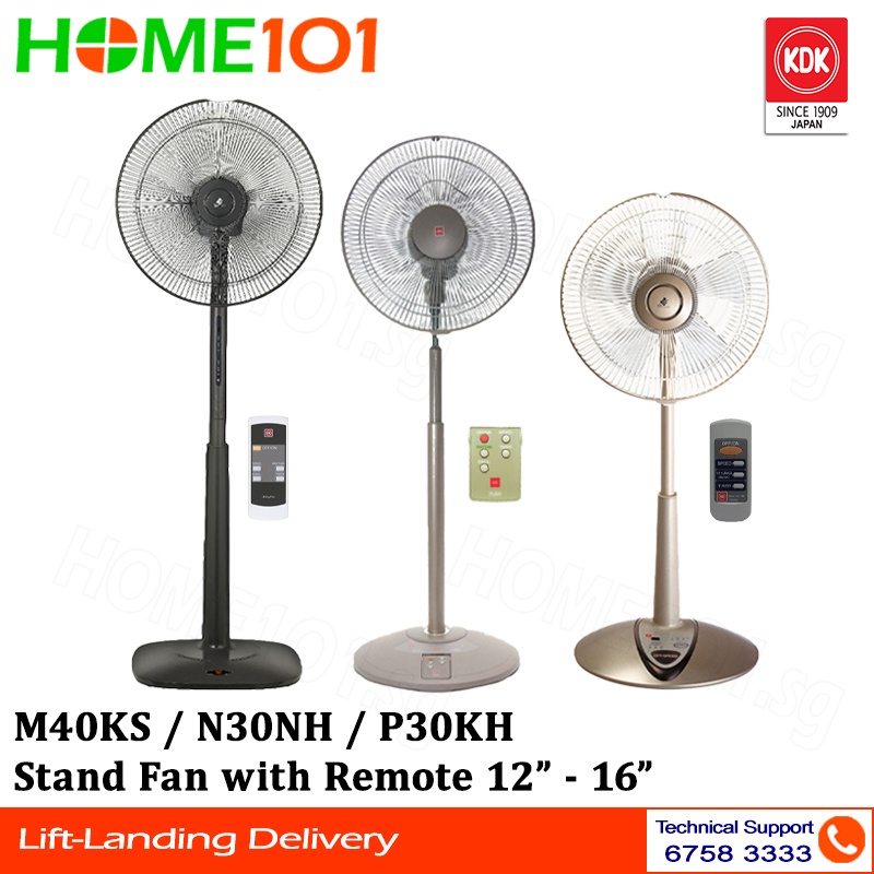 KDK Stand Fan with Remote 12" - 16" M40KS / N30NH / P30KH | Shopee ...