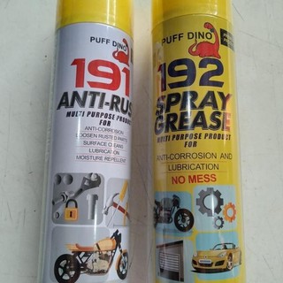 Dino Puff 191+192 Anti Rust + 420Ml Grease Spray Anti-Rust & Fat ...