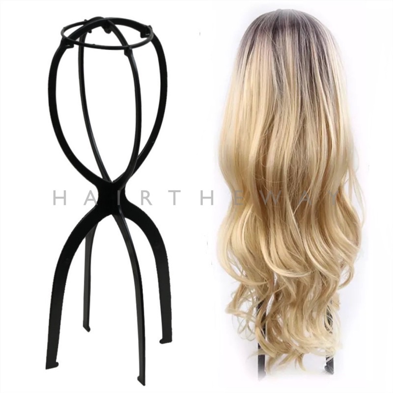 Tall Standing Wig Drying and Styling Storage Collapsible Rack Stand ...